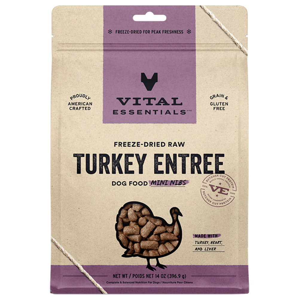 Vital Essentials, Freeze Dried Turkey Mini Nibs – Alsip Nursery
